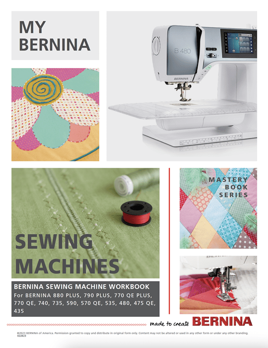 In Store CLASS - My BERNINA Sewing Machine Workbook one and two 03/17 ...