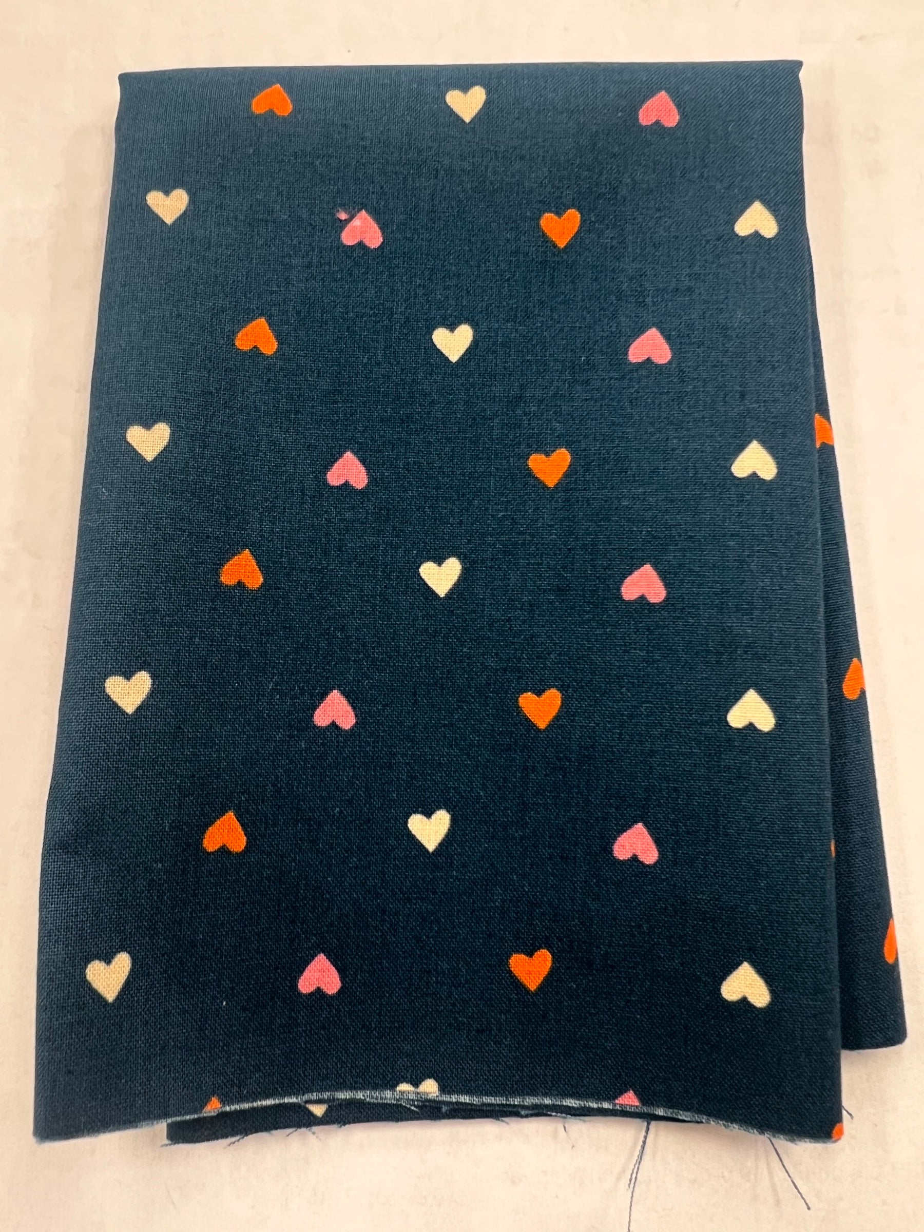 KIT - Pot Holder - Blue with Hearts 9" x 9" – Merrily We Quilt Along