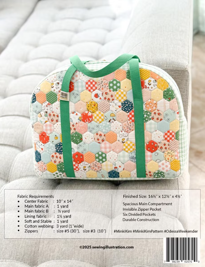 Pattern - Minki Kim - Odessa Weekender – Merrily We Quilt Along